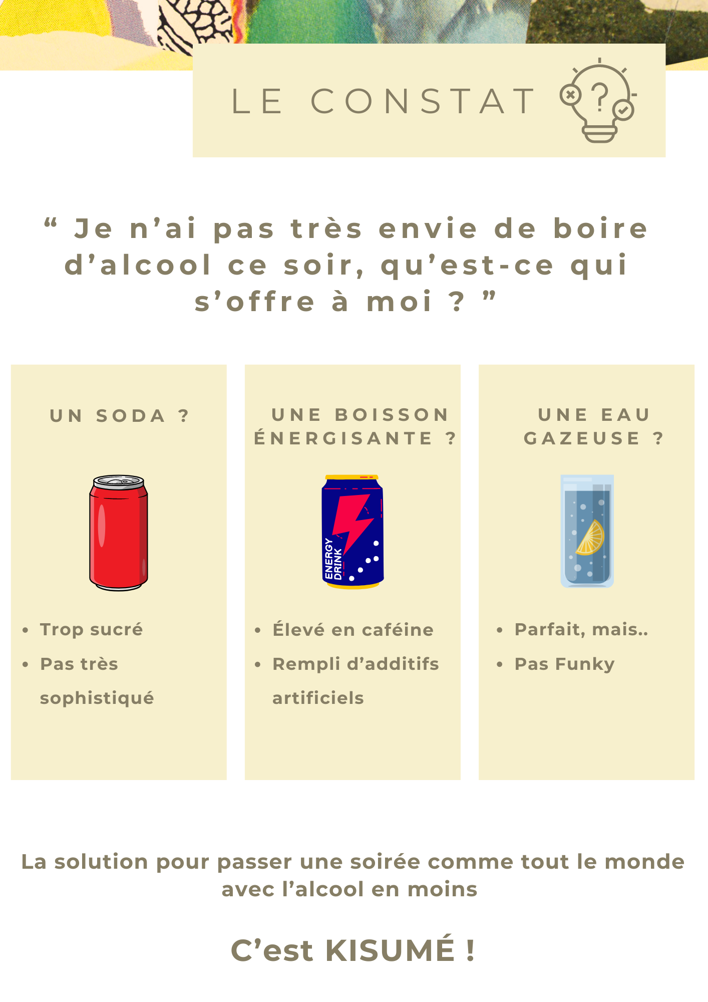 KISUMÉ Blanc, le vin effervescent 0.0% d'alcool