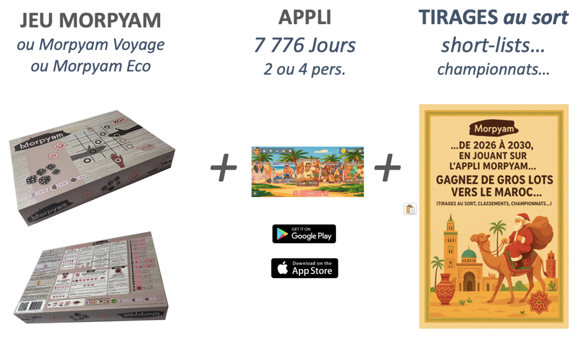 Morpyam Dév : Jeu de société réel + Appli + (Lots Voyage) - Ulule