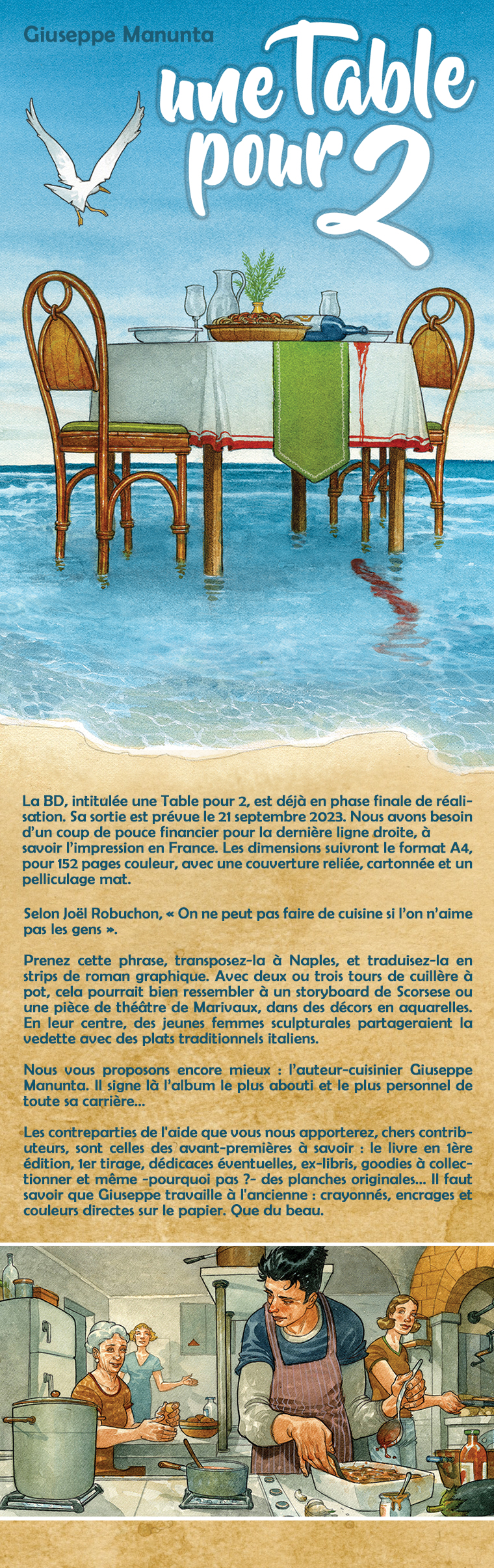 une Table pour 2 (BD polar gastronomique)