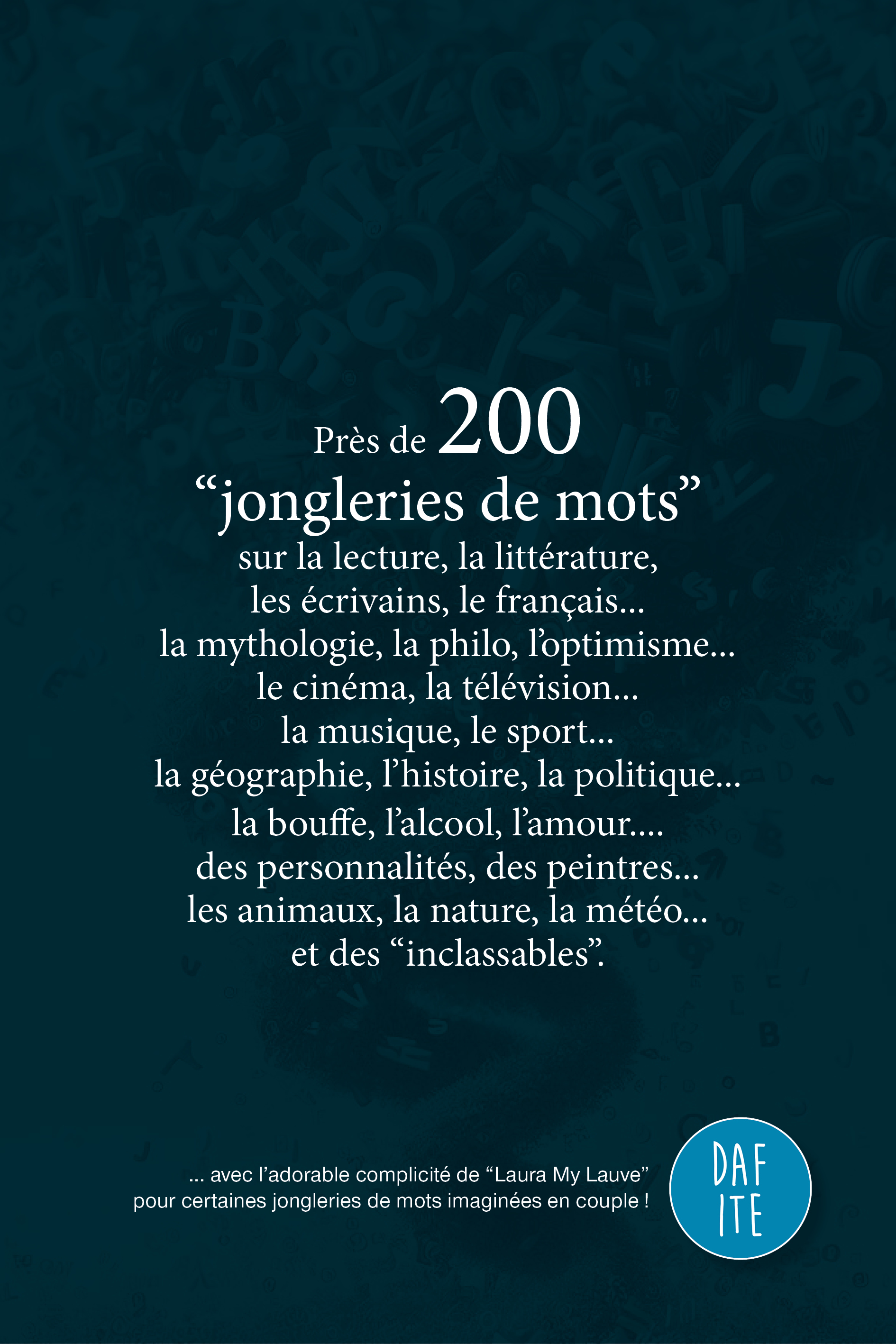 Le VOLUME 4 des "Jongleries de mots de Dafite"