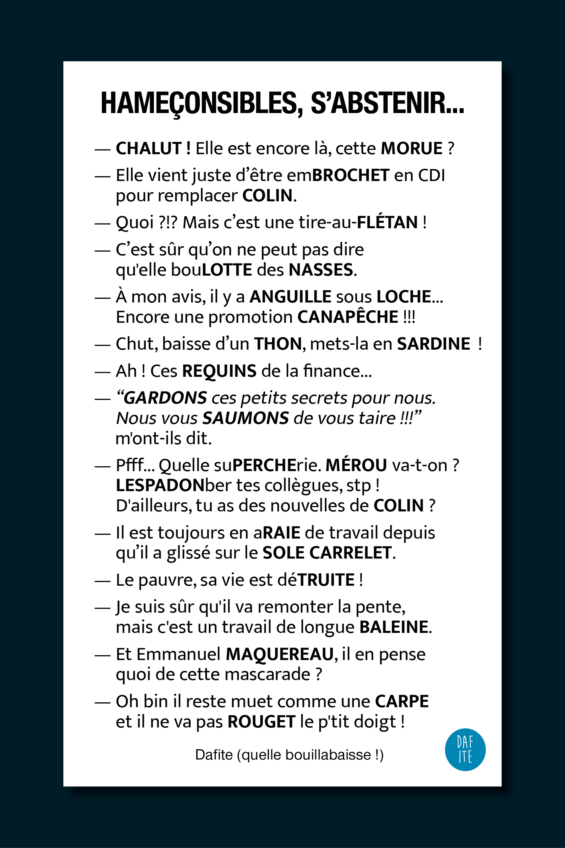 Le VOLUME 4 des "Jongleries de mots de Dafite"