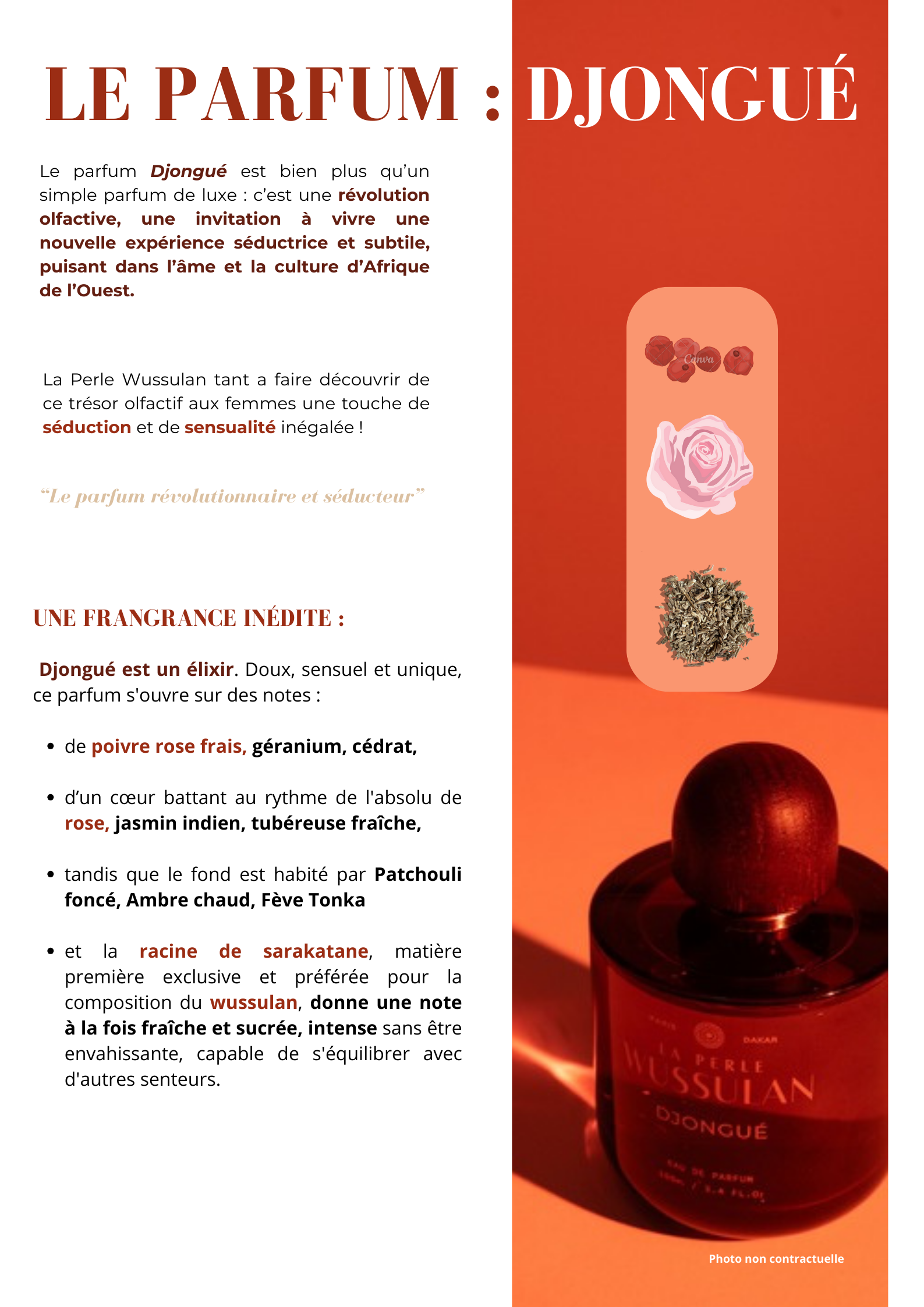 PREMIER PARFUM AU MONDE AUX NOTES DE WUSSULAN : DJONGUÉ - Ulule