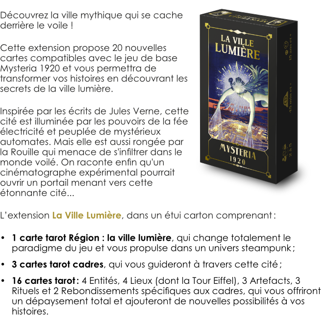 Mysteria 1920 : le jeu de l'occulte dans les Années Folles - Ulule