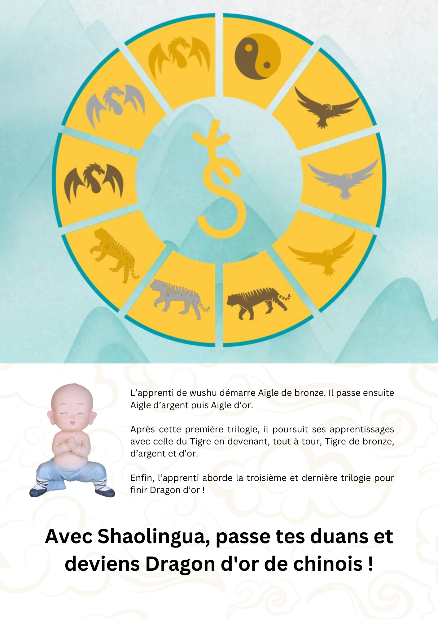 Avec Shaolingua, deviens dragon d'or de chinois