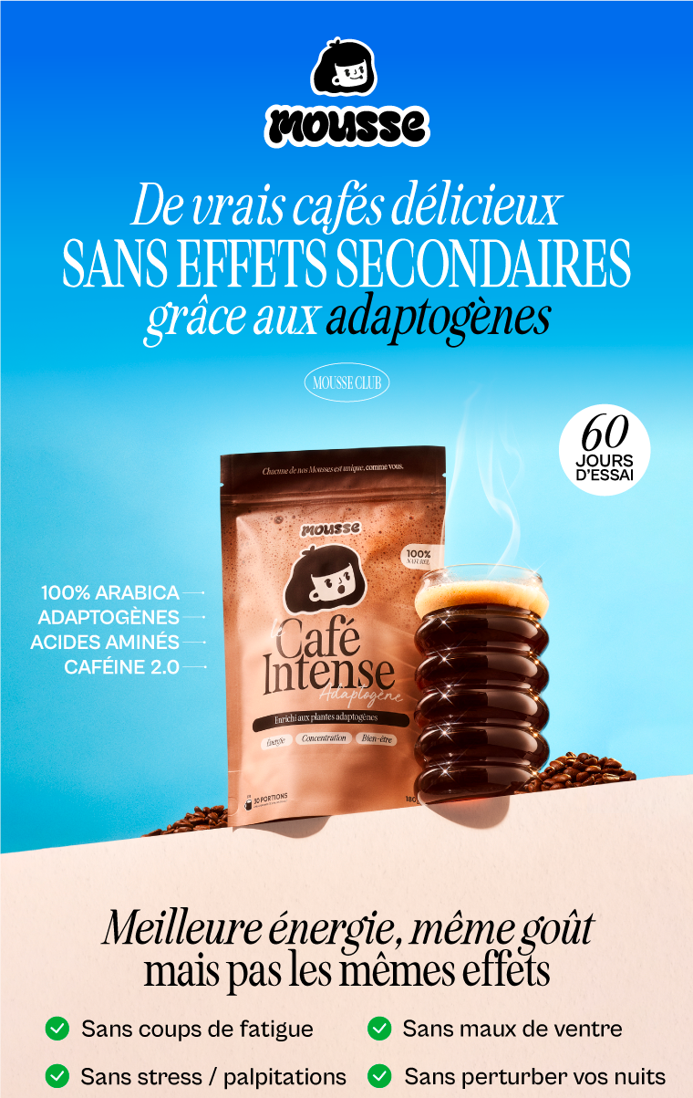 Mousse - Du vrai café amélioré grâce aux adaptogènes