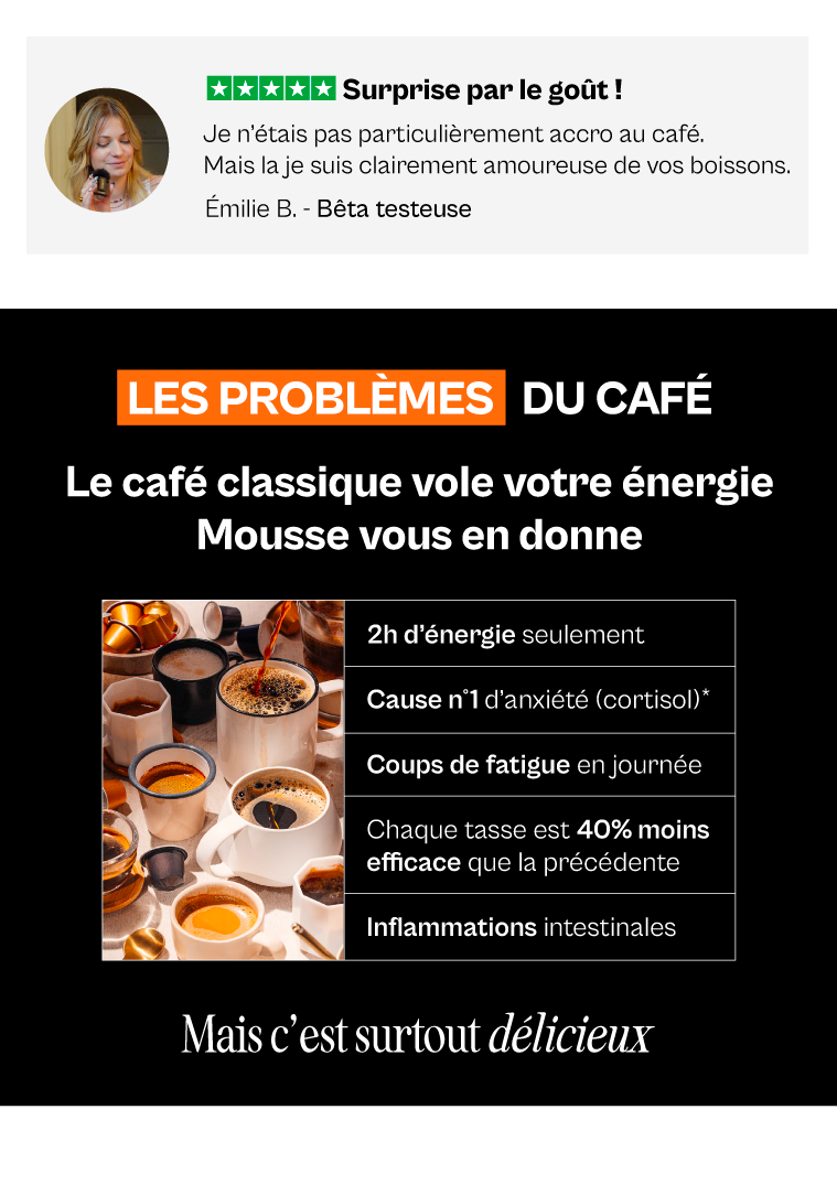 Mousse - L'alternative au café au délicieux goût de café