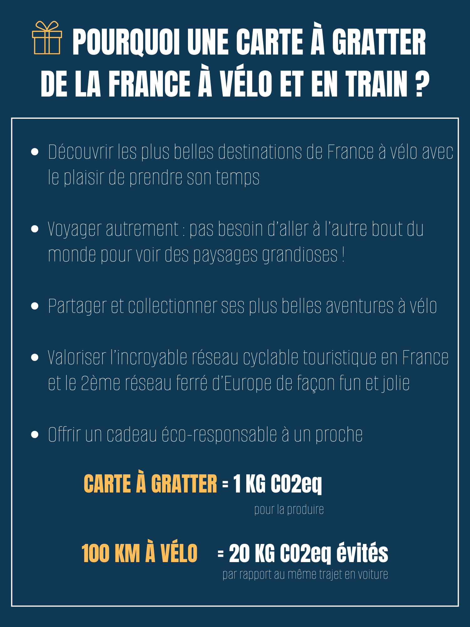 🗺️🚴‍♀️ Carte à gratter de la France à vélo et en train 🚅