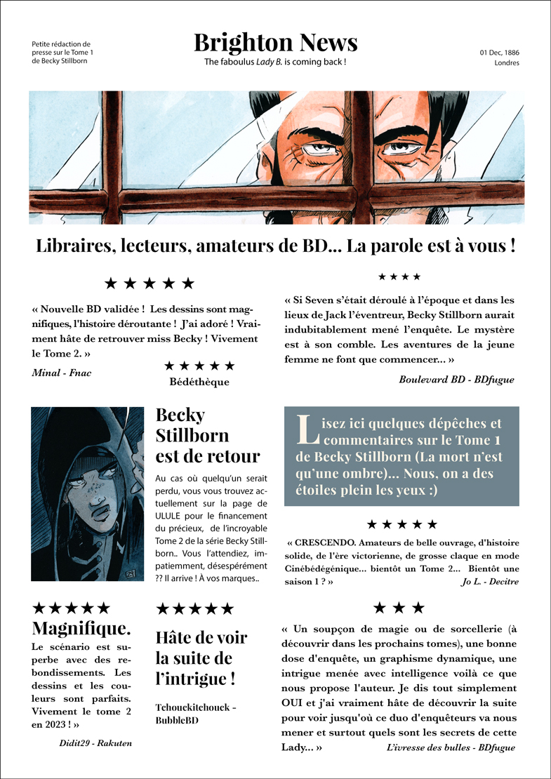 Becky STILLBORN - Tome 2 - Ulule