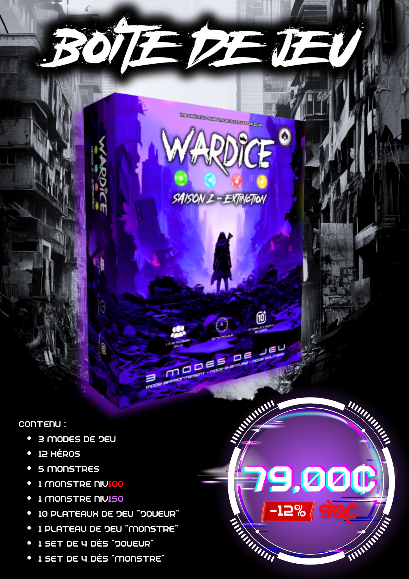 WarDice - Saison 2 : EXTINCTION - Ulule