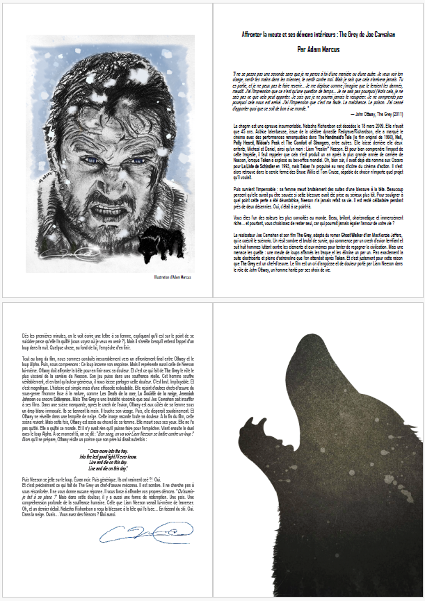 Mensuel 04 - Le territoire des loups - Fanzine Art de cinéma