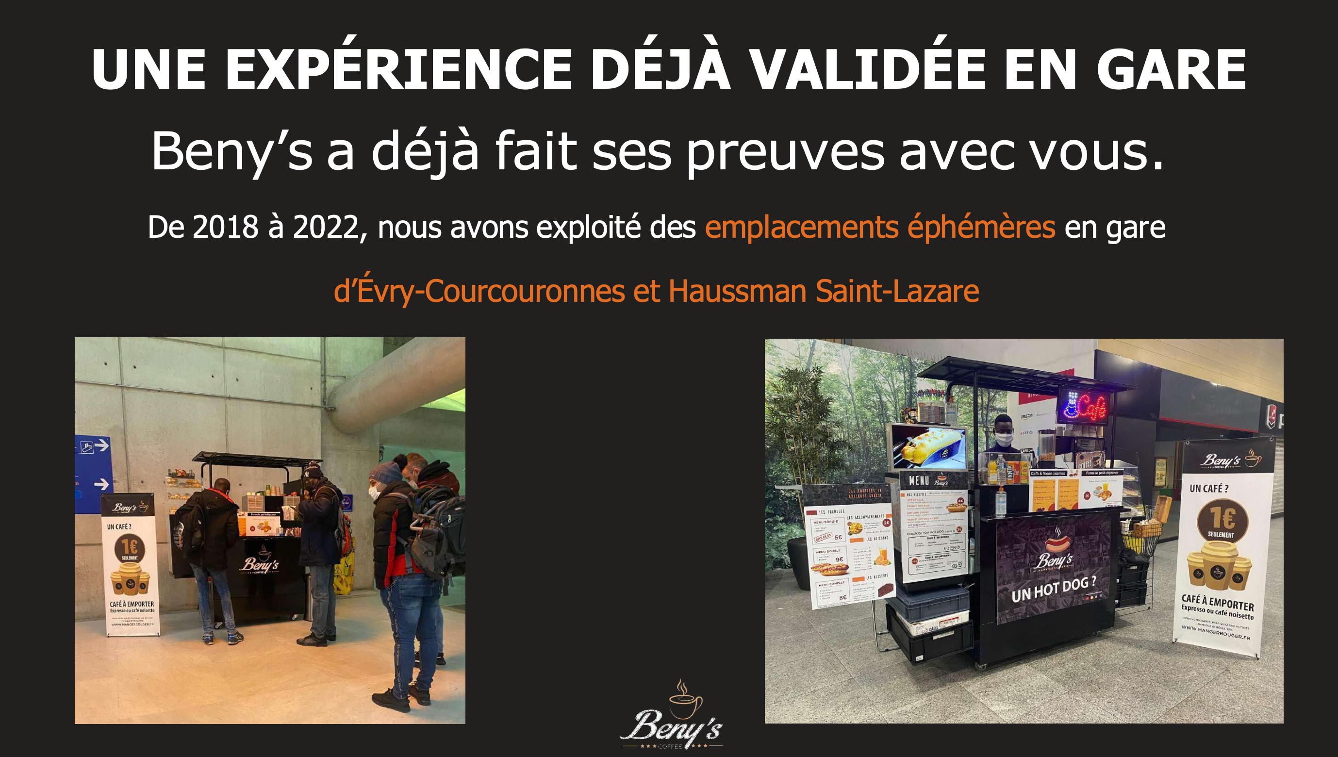 Beny's Coffee en gare de Combs-la-ville / Quincy - Ulule