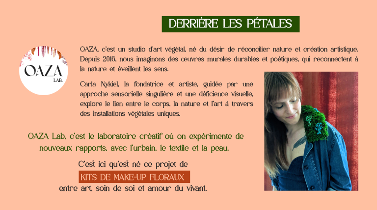 OAZA lance le premier kit de make-up floral