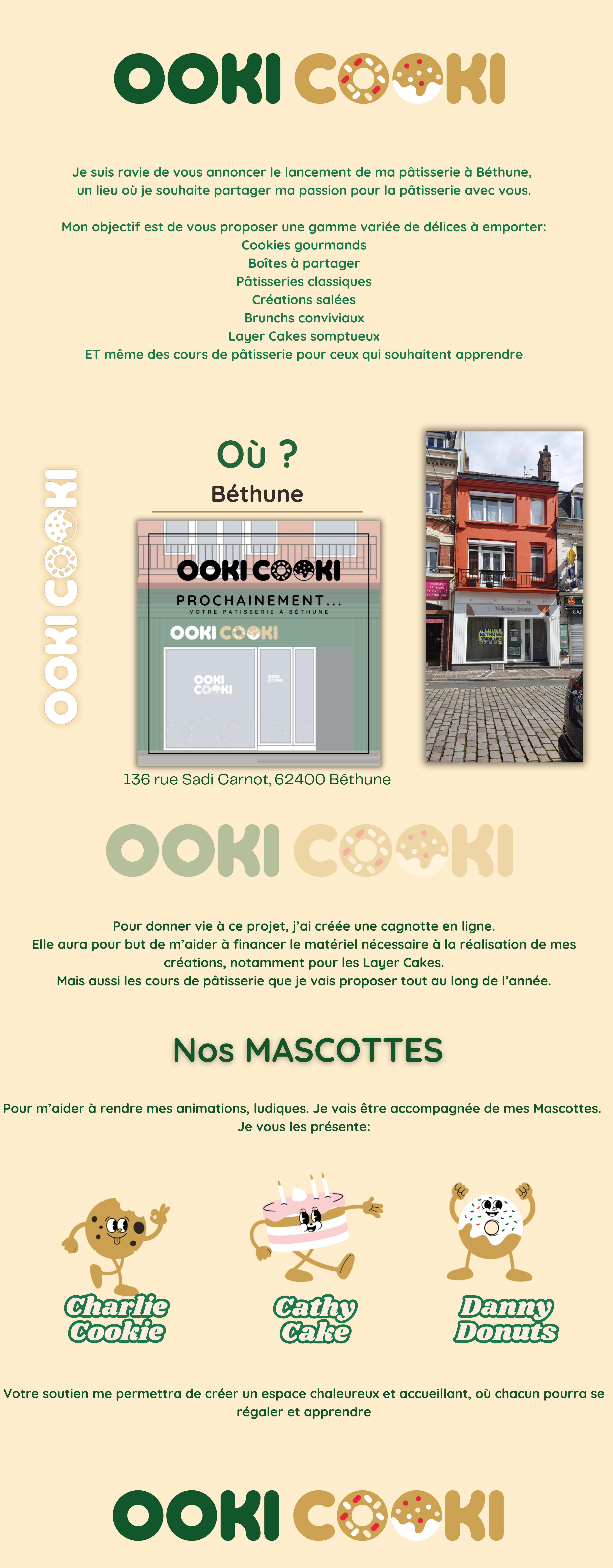 Ooki Cooki cours de pâtisserie, cake design à Béthune