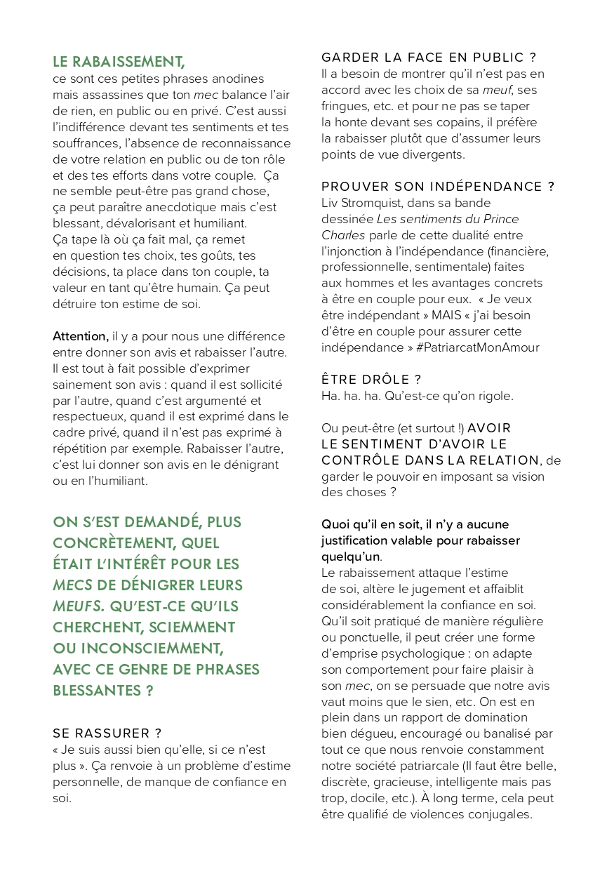 Quitter son Mec : la brochure ! - Ulule