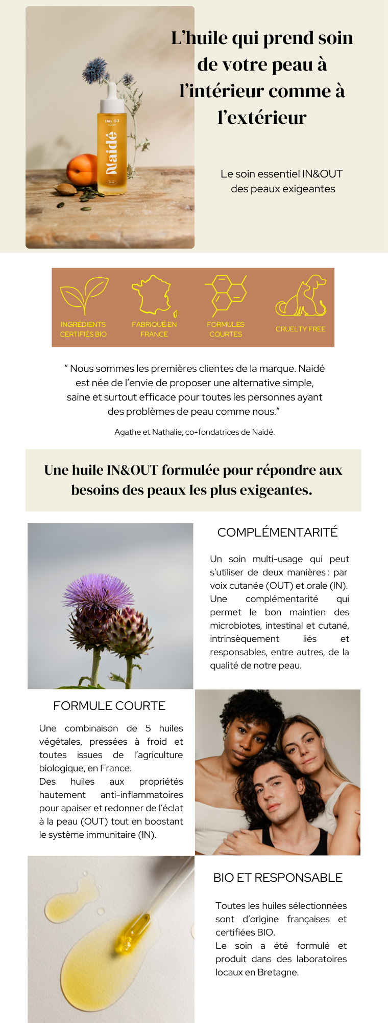 Naidé | Le 1er soin essentiel des peaux exigeantes