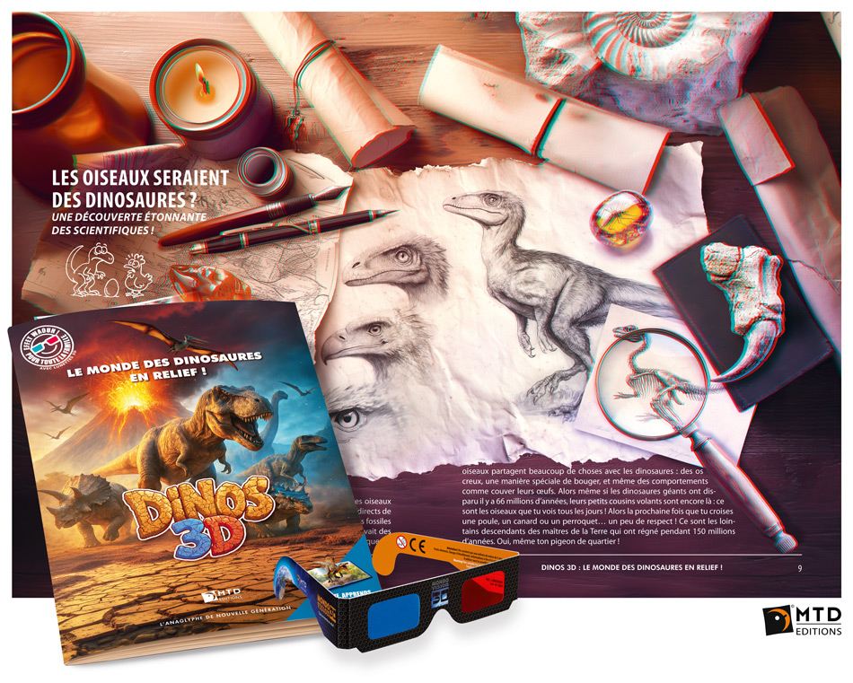 DINOS 3D : Livre en RELIEF pour les enfants de 6 à 99 ans ! - Ulule