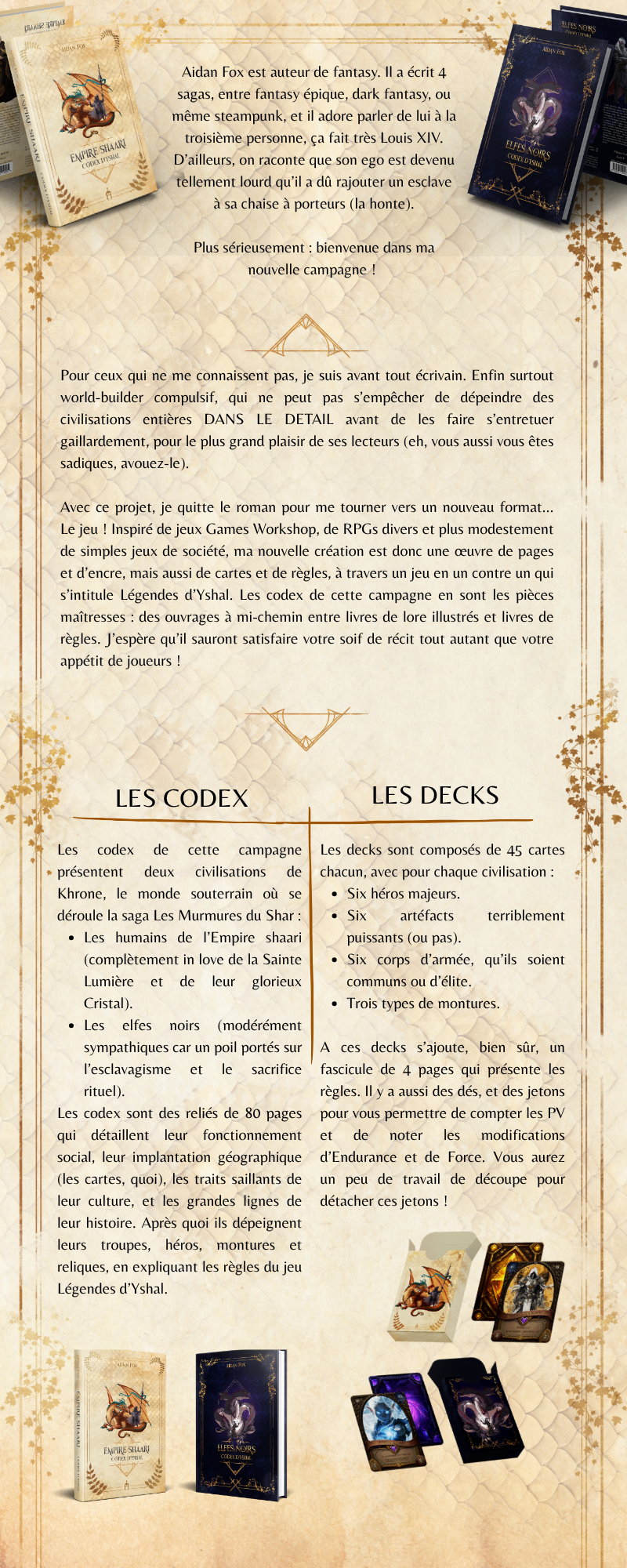 Codex d’Yshal – L'Univers Illustré, le Lore, les Decks