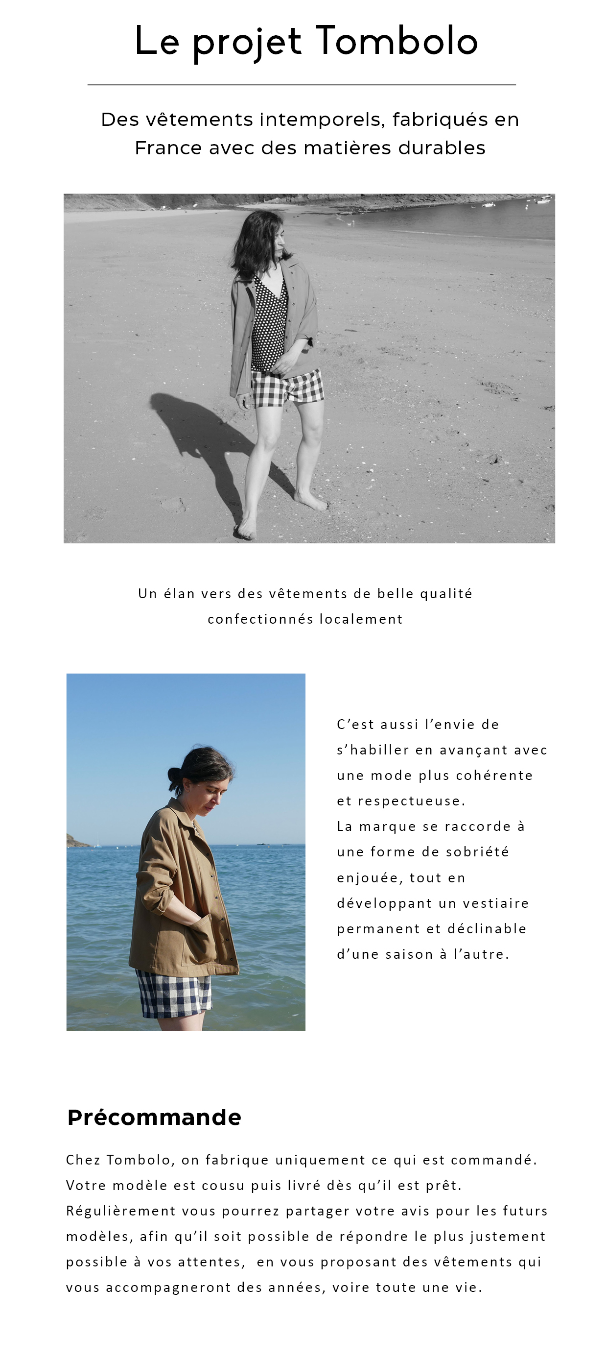 Veste intemporelle fabriquée en Bretagne
