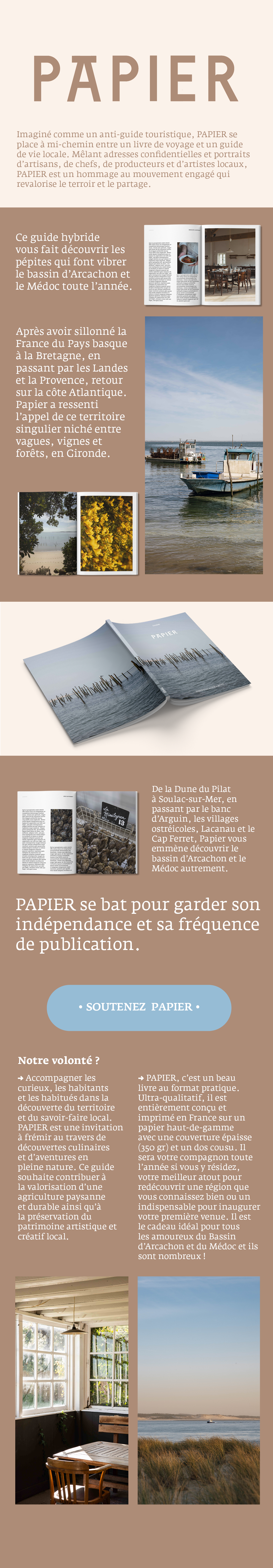 PAPIER, le guide confidentiel du Bassin d'Arcachon & Médoc
