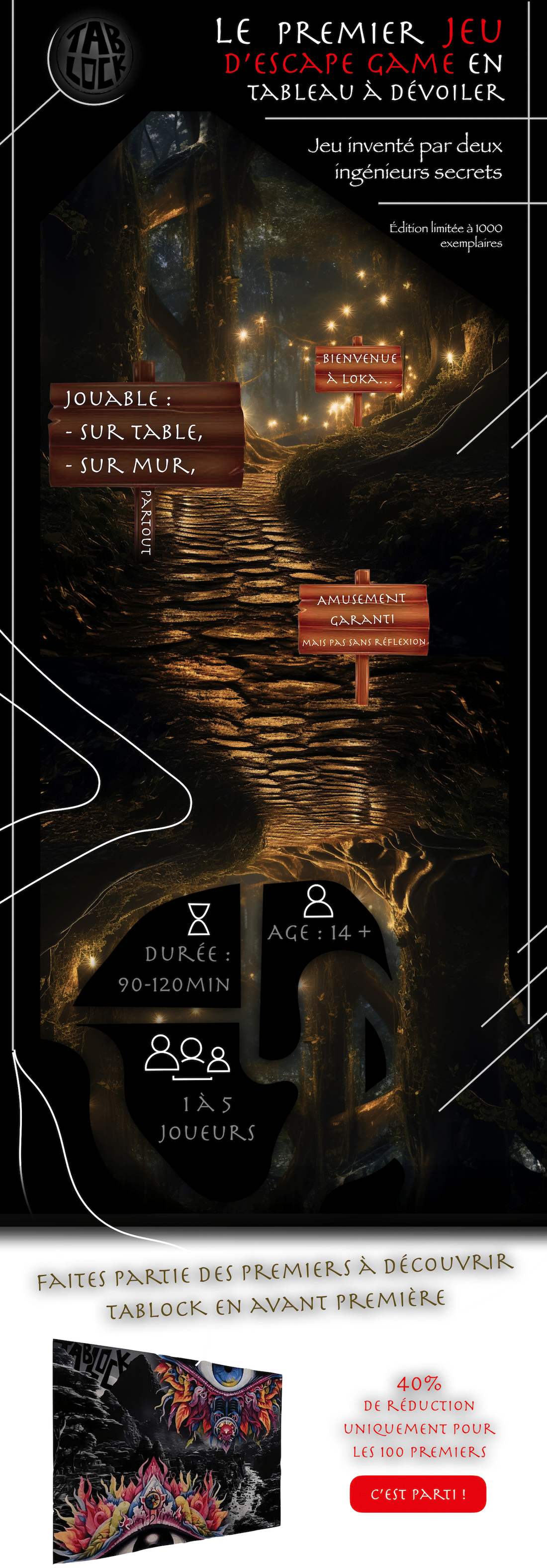 Tablock: Le premier jeu d'Escape Game en tableau à dévoiler