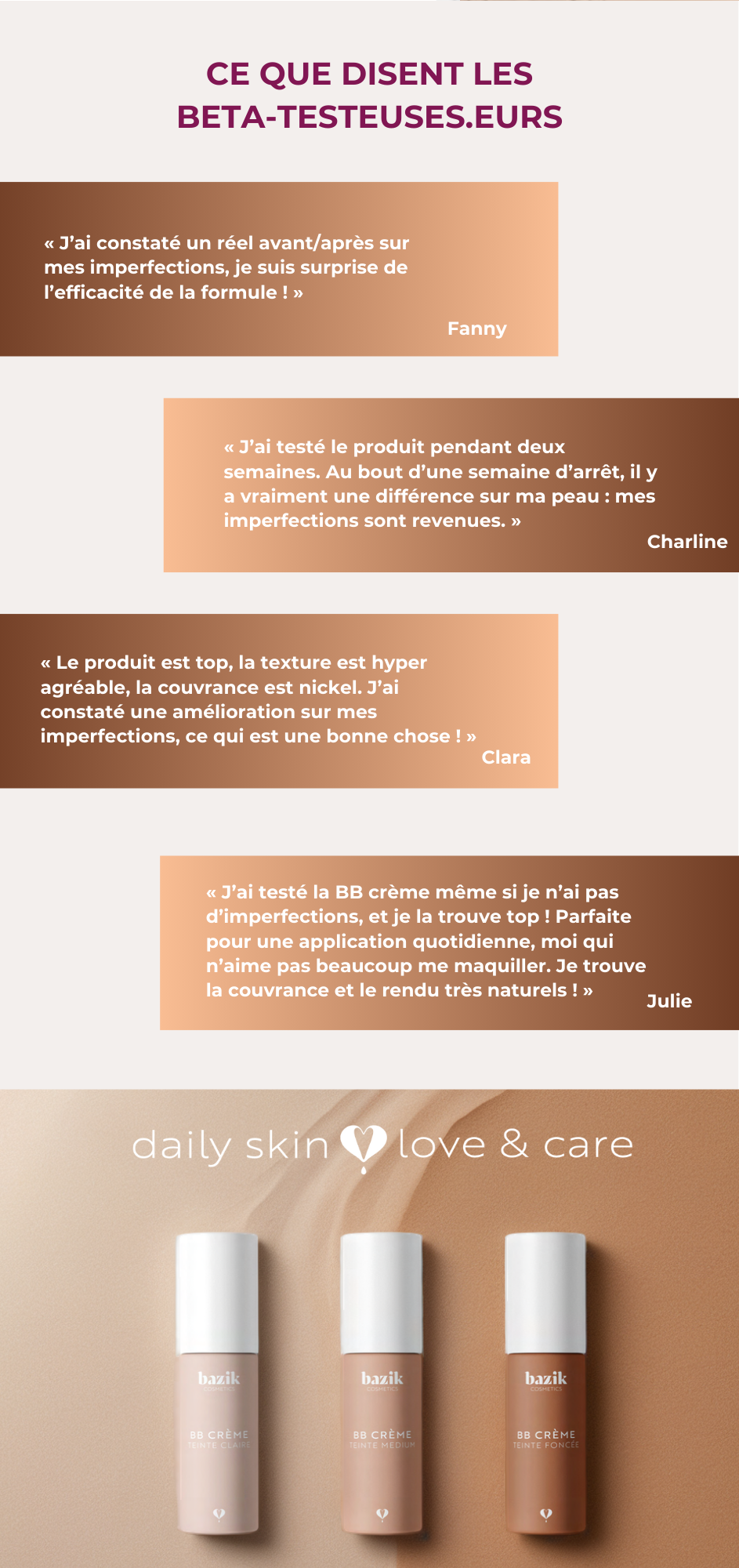 Bazik cosmetics, pour les peaux imparfaites