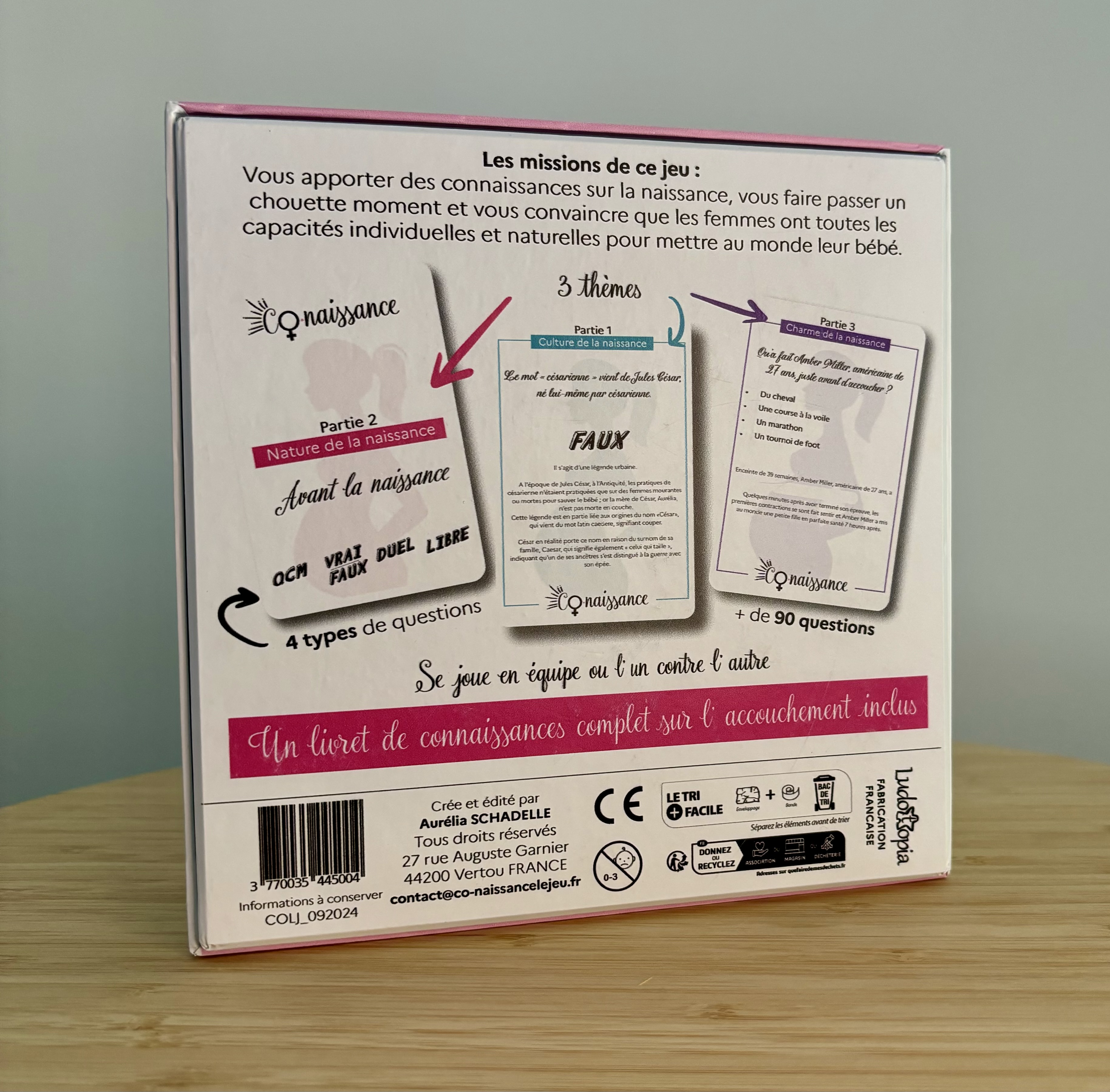 Co-naissance, 1er jeu d'ambiance sur la naissance naturelle - Ulule