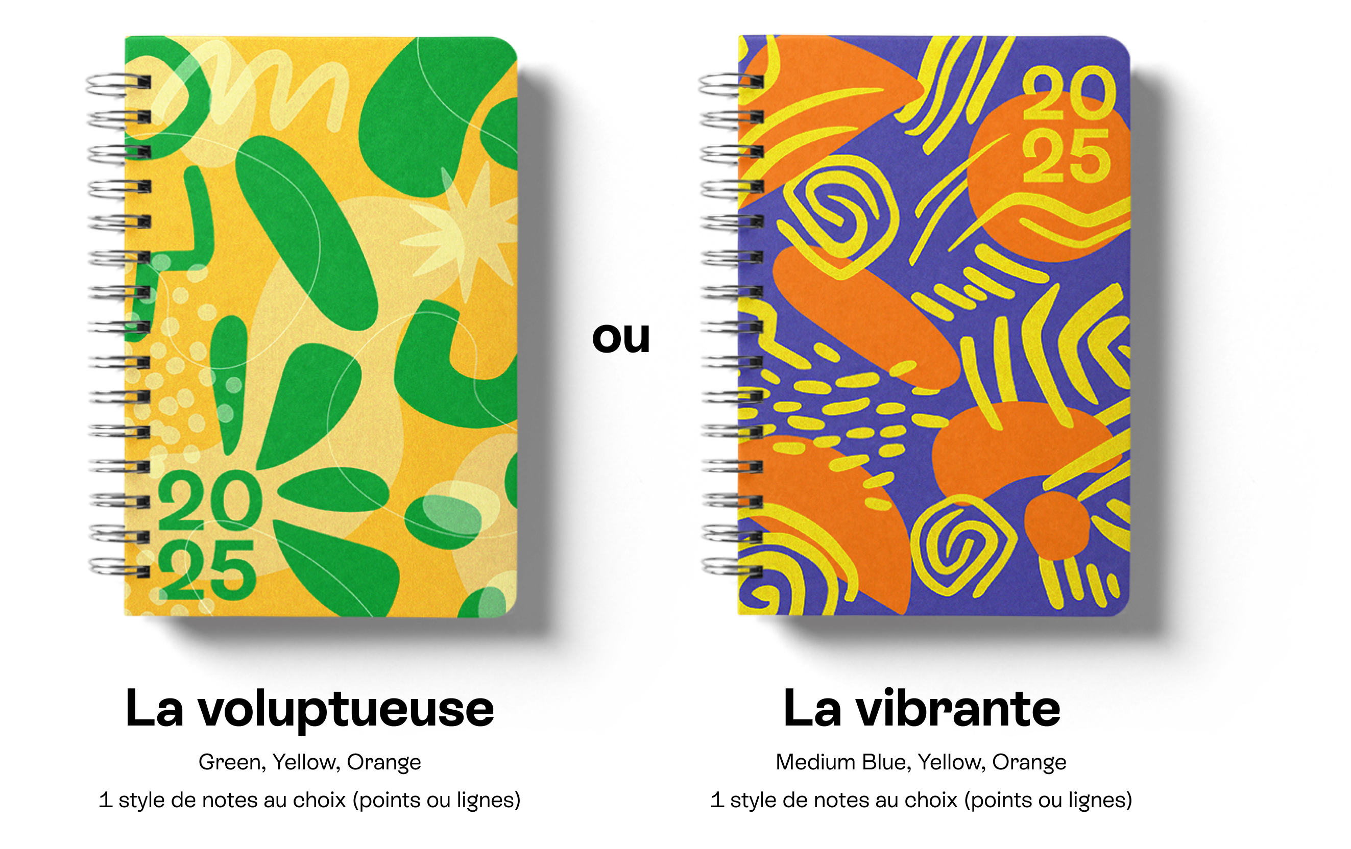 L'agenda 2025 imprimé en risographie