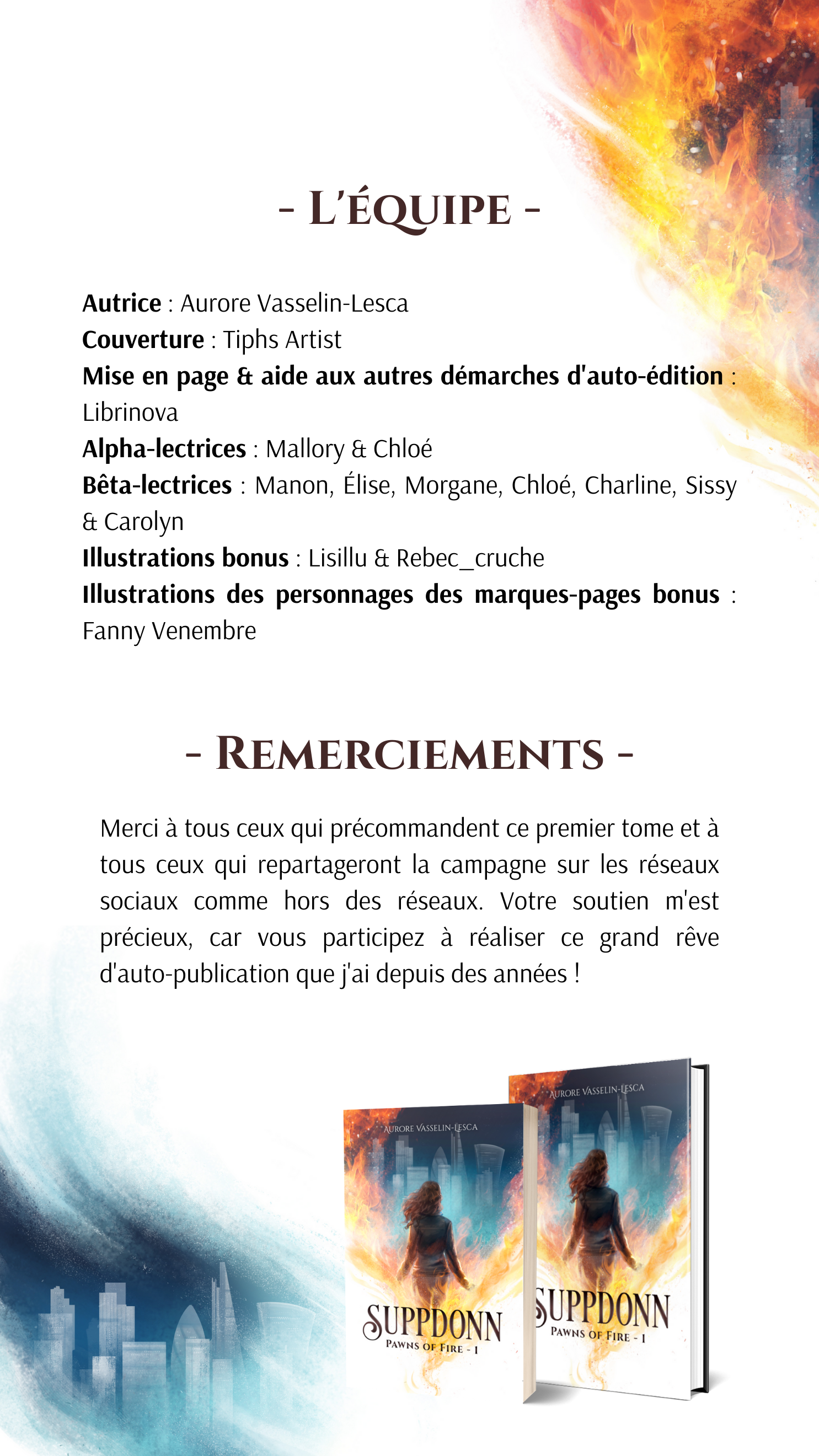 Suppdonn, Pawns of Fire - Précommandes