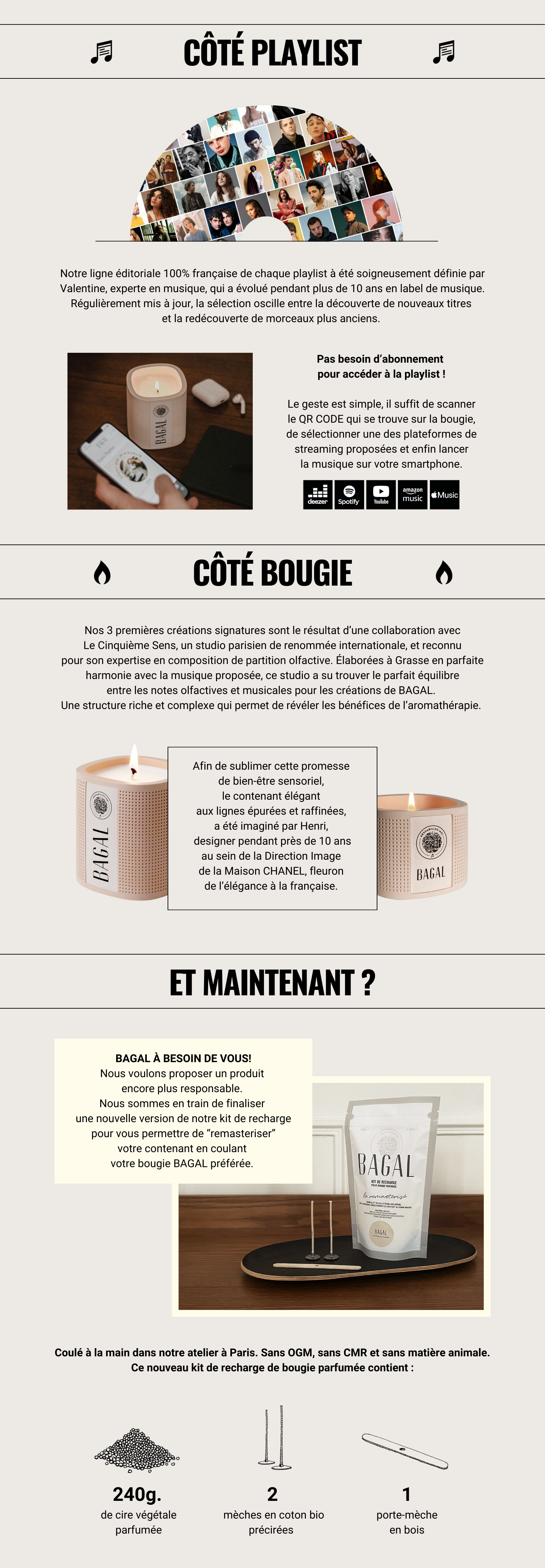 BAGAL, un kit de recharge pour bougies éco-responsables