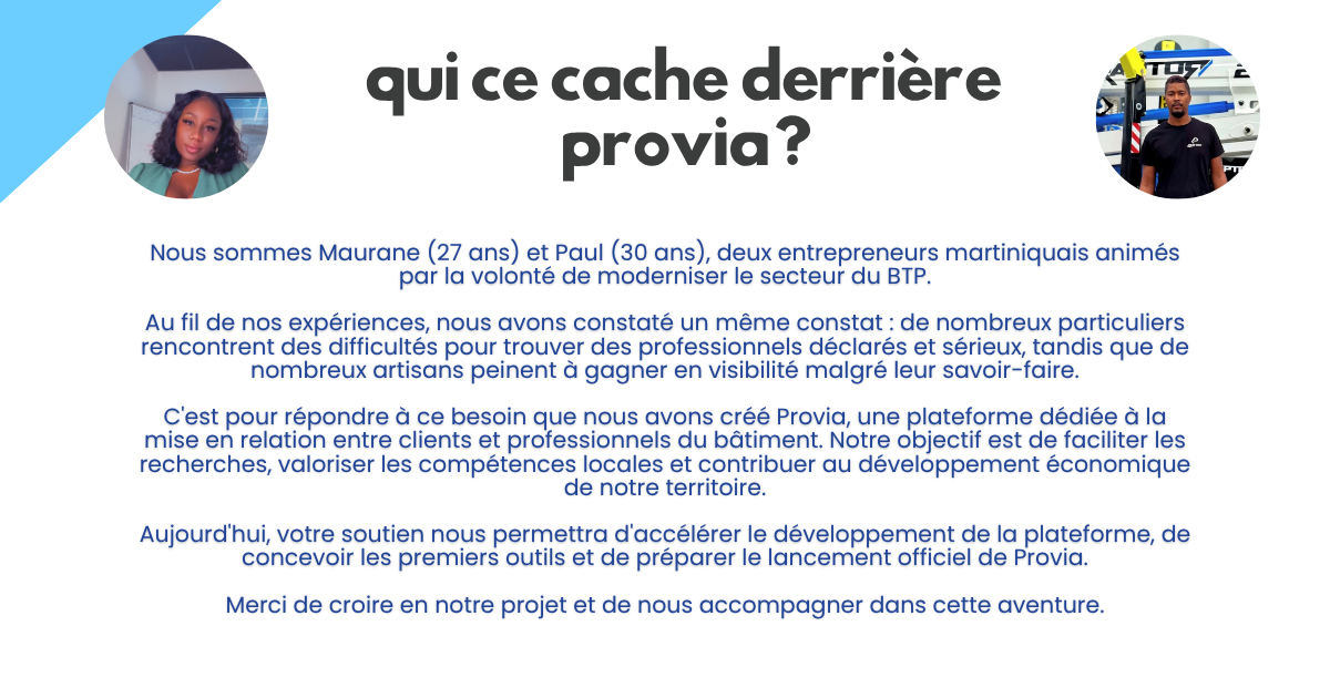 SOUTENEZ PROVIA - la nouvelle vision du BTP - Ulule