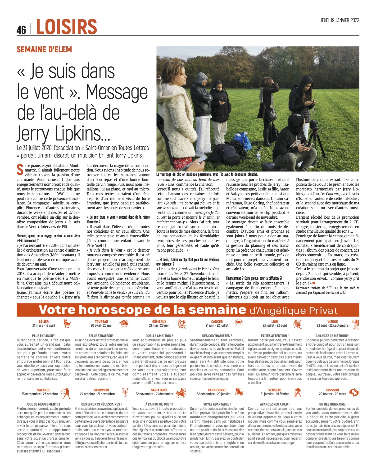 Sortie de l'album "Dans le Vent" - Ulule