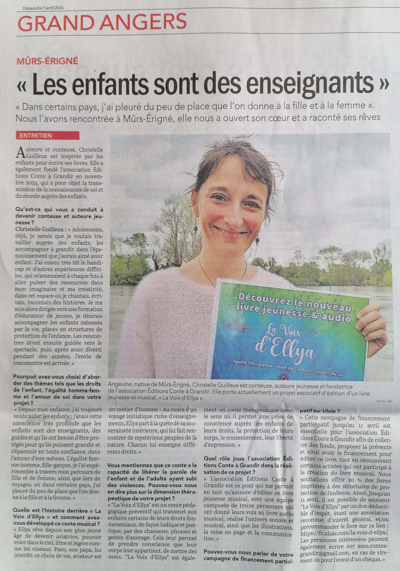 Conte éducatif & musical "La Voix d'Ellya" - Ulule