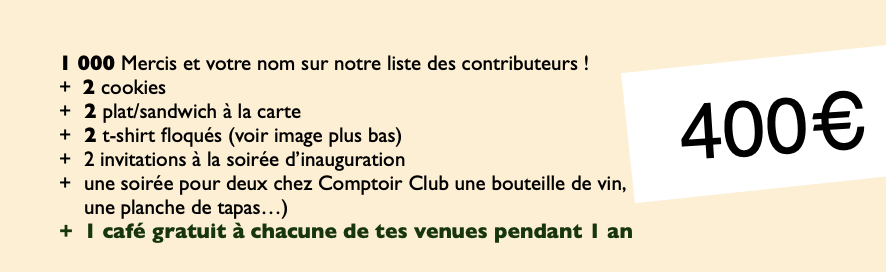 Comptoir Club, le nouveau café-bistro, rue Amelot Paris 11🔥