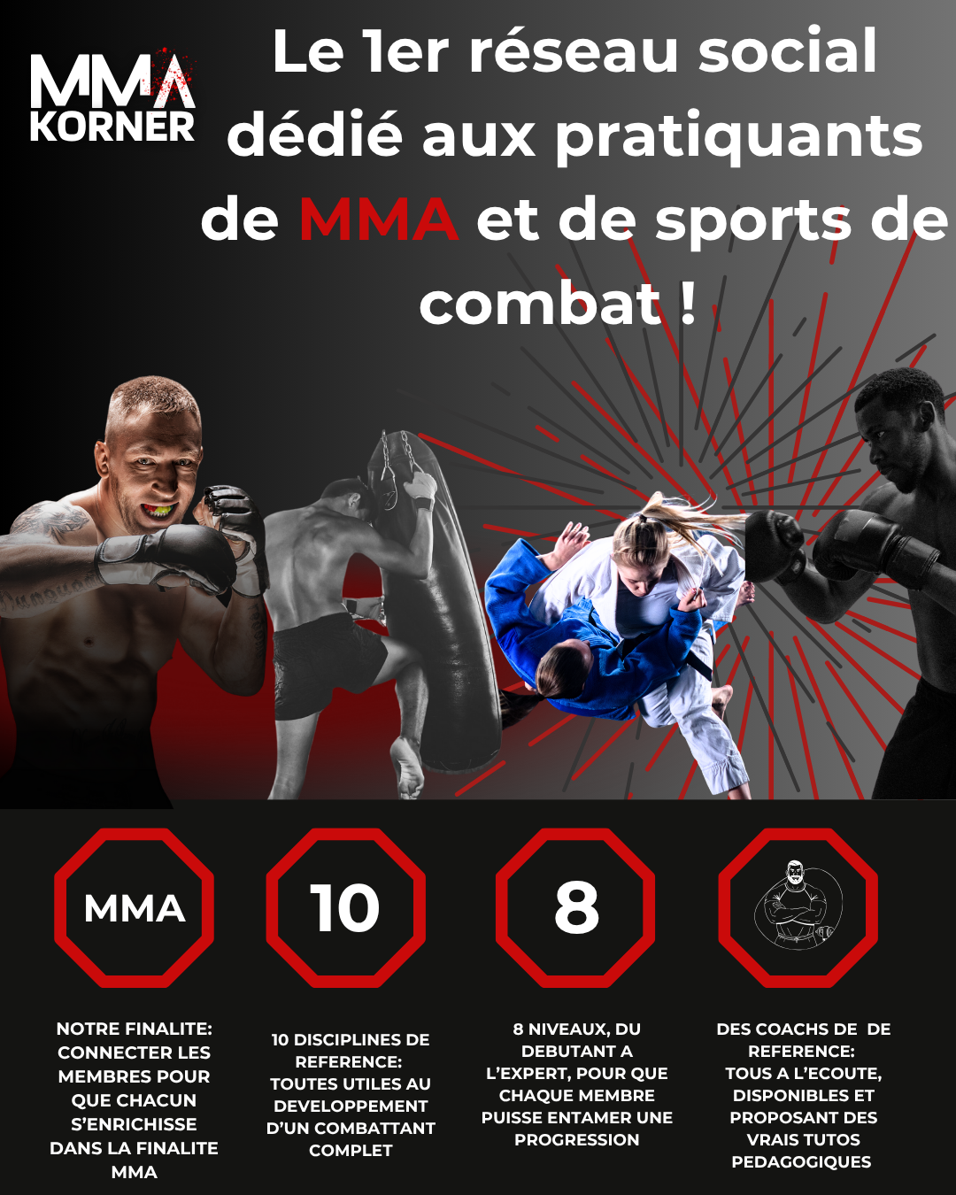 MMA KORNER: Le 1er réseau social dédié aux sports de combat