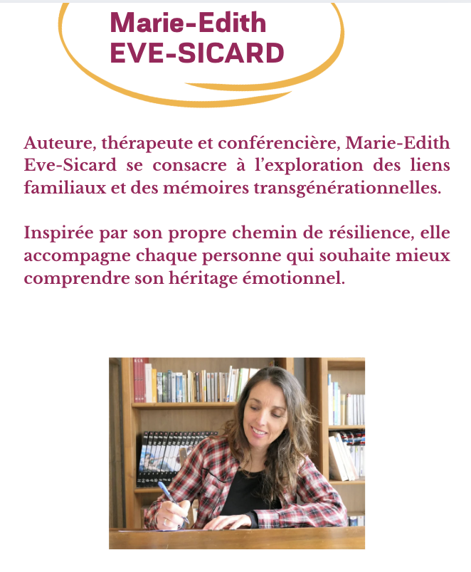 AU CŒUR DES LIENS – Récit intime de Marie-Edith EVE-SICARD - Ulule