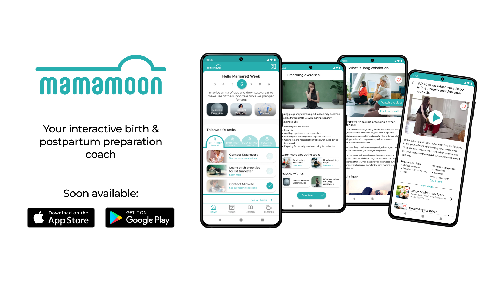 Mamamoon App: The Interactive Birth & Postpartum Coach