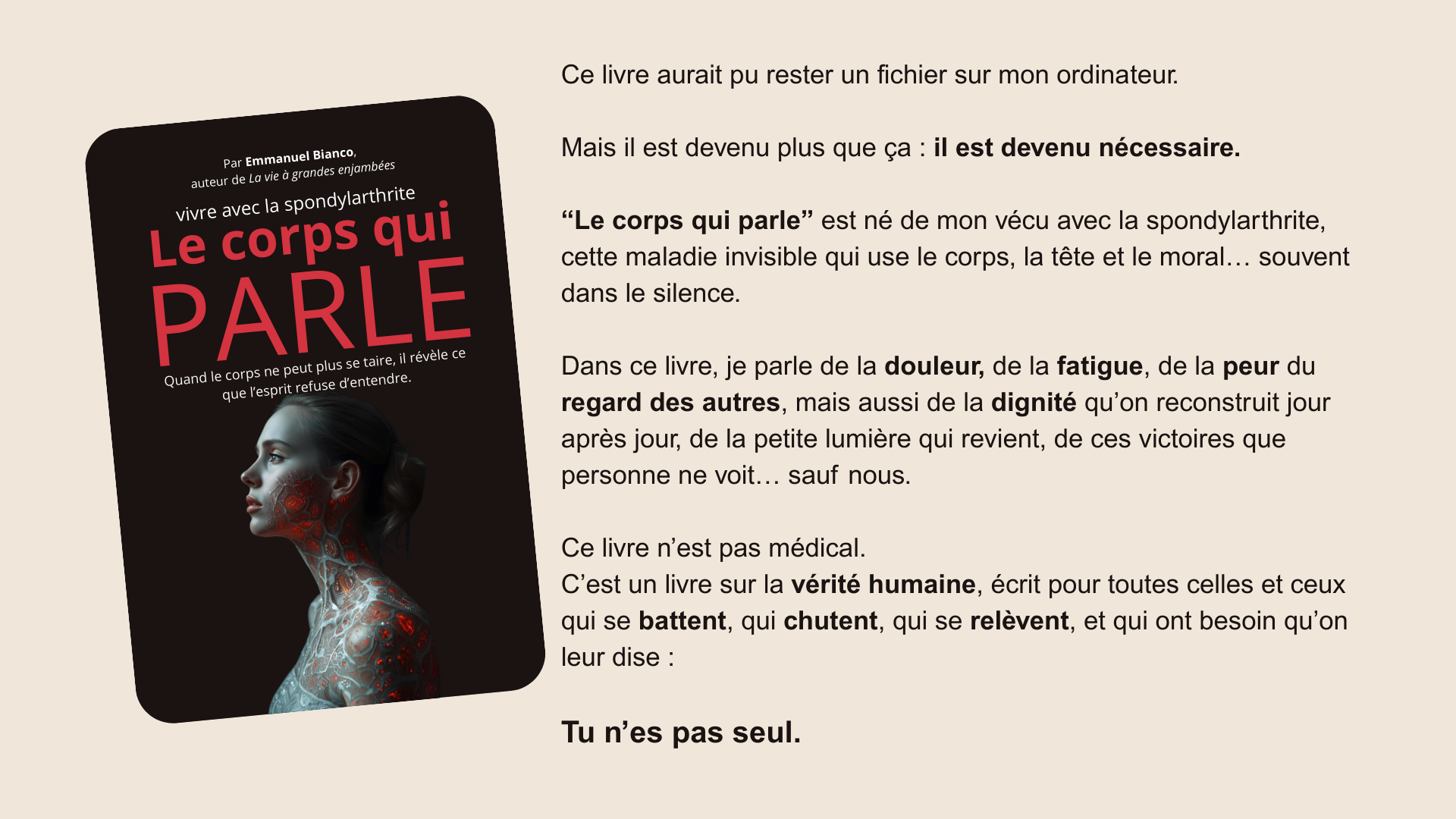 Le corps qui parle, vivre avec des maladies - Ulule