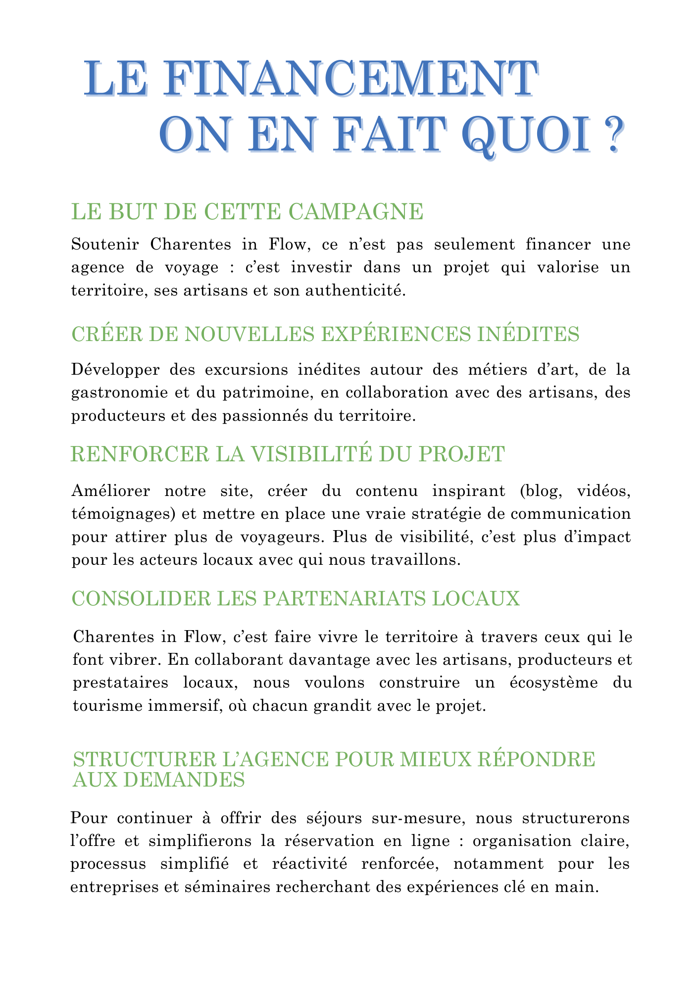 Aventure touristique durable et collective en Charentes