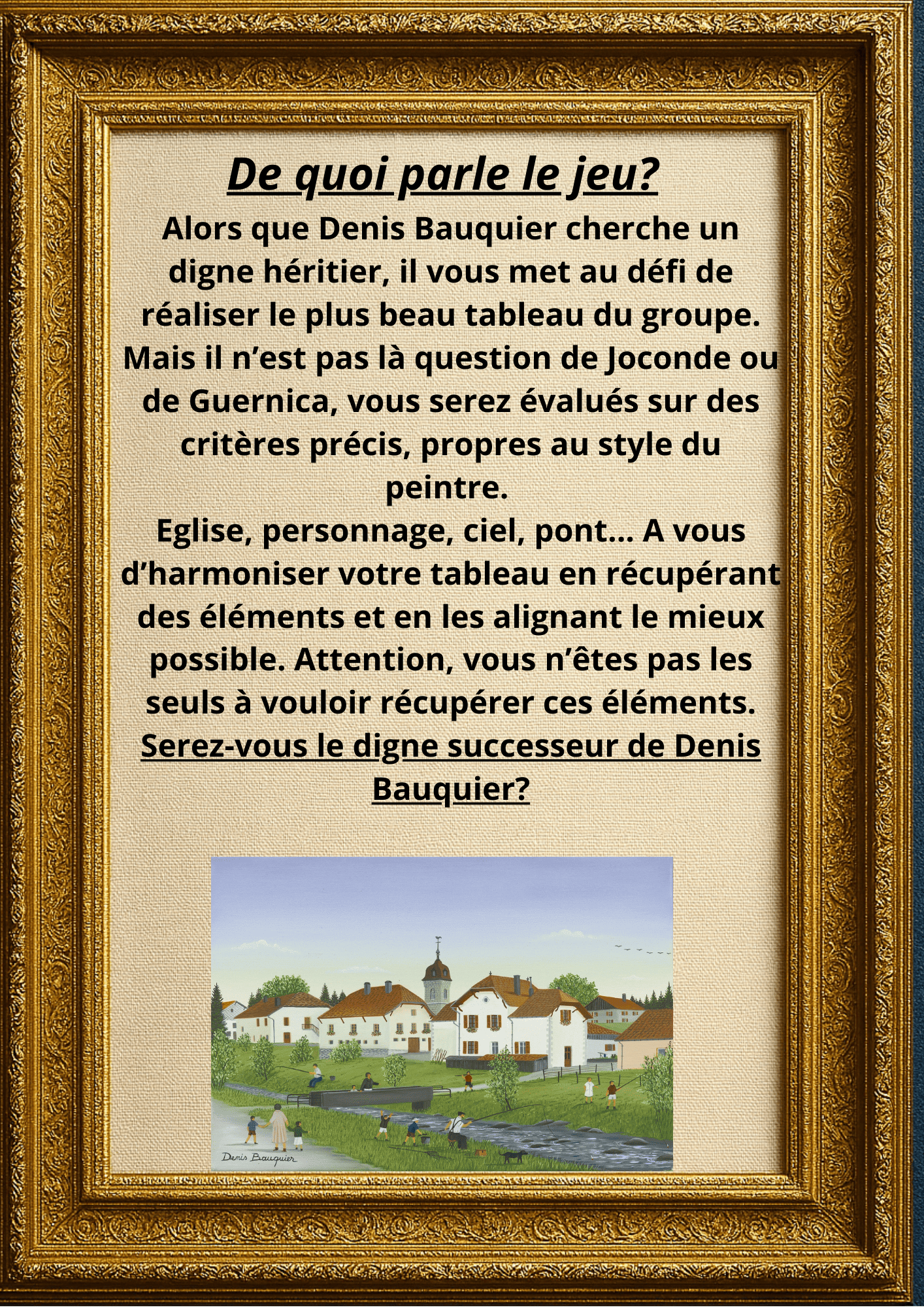 Denis Bauquier : Le jeu des peintres - Ulule
