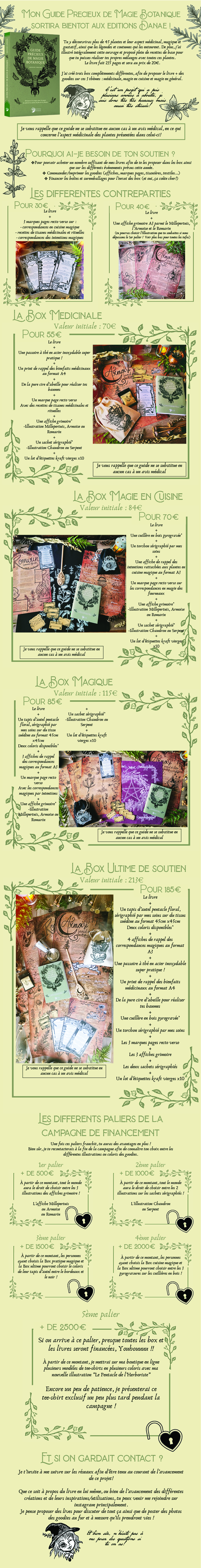 Les Box et Goodies du Guide Précieux de Magie Botanique - Ulule