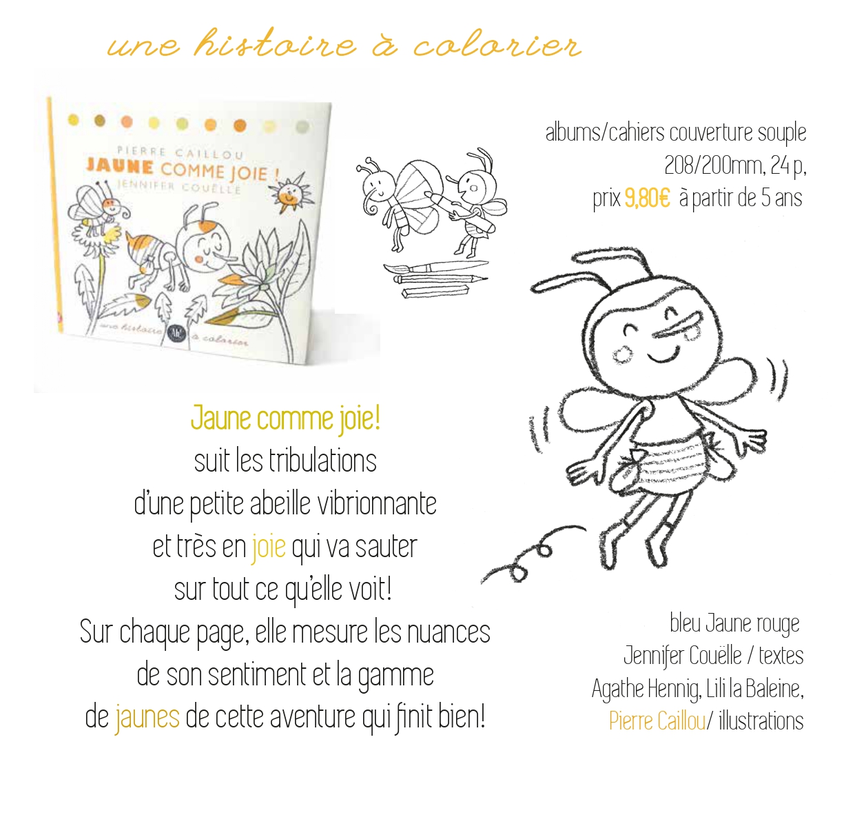 Bleu jaune rouge/ les histoires à colorier
