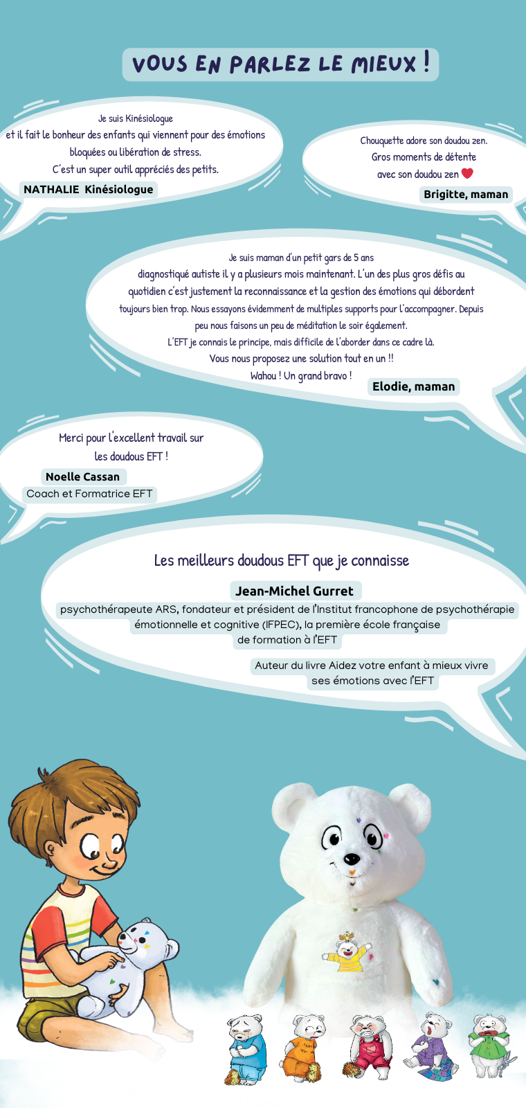 KANDA l'ours en peluche qui libère les émotions