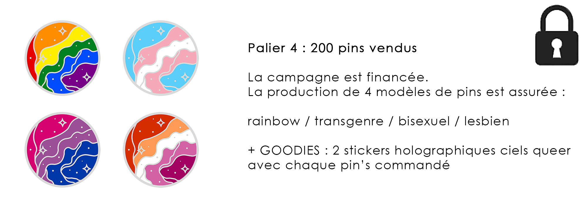 Collection de pins ciels queer - Ulule