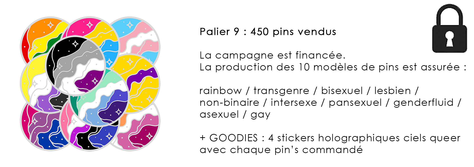 Collection de pins ciels queer - Ulule