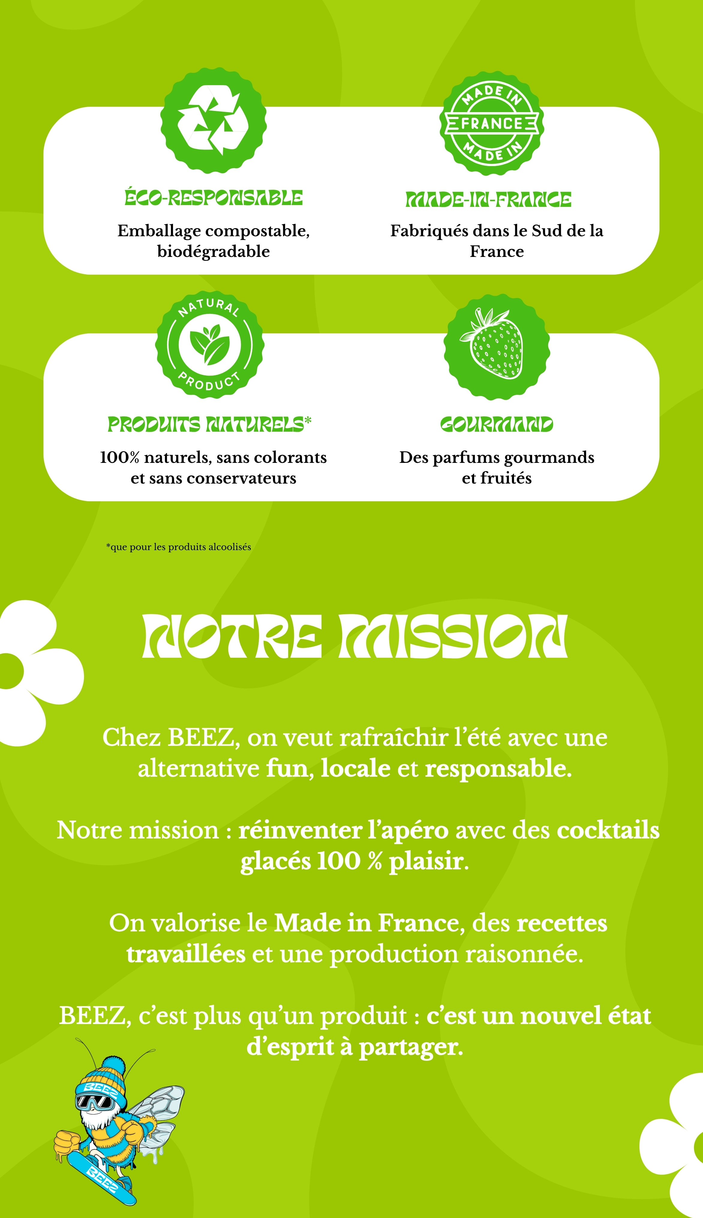 H-7 Cocktails glacés en bâtonnets - La marque française