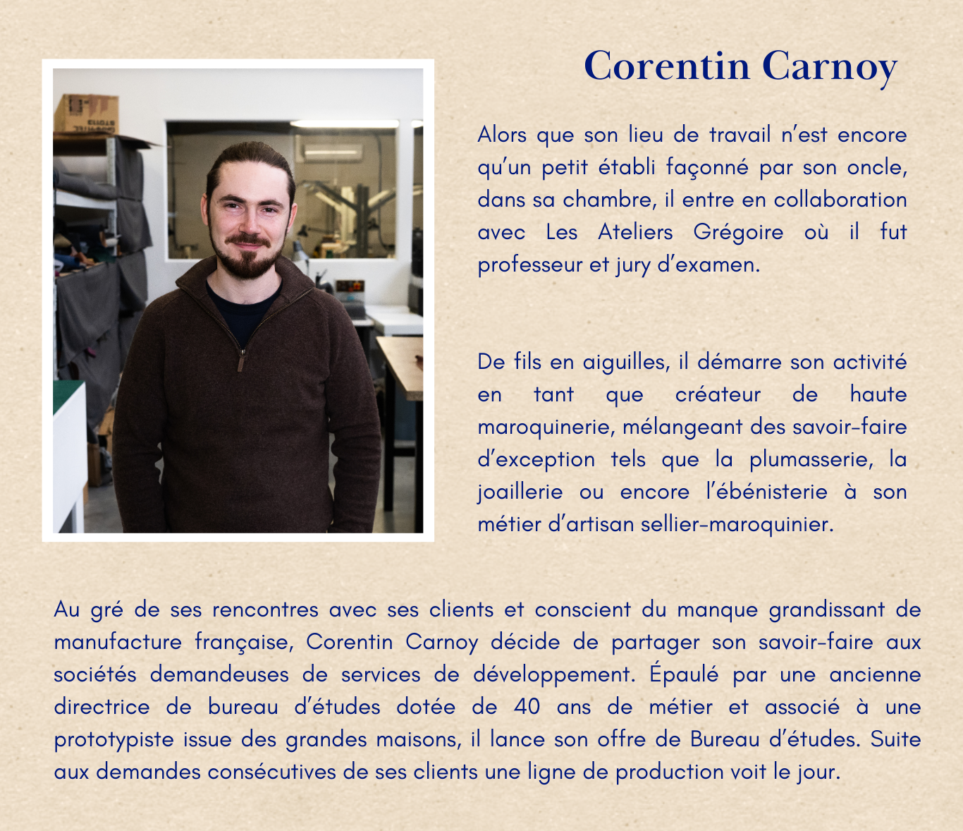 Les Ateliers Carnoy - Votre Maroquinerie Made in Oise