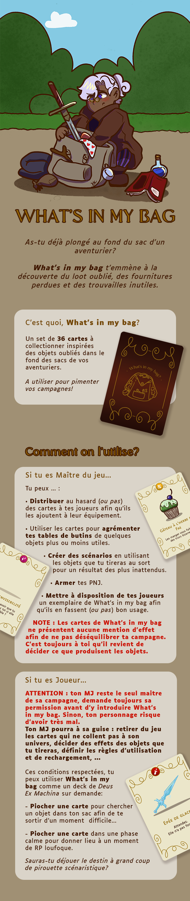 WHAT'S IN MY BAG - Le jeu des aventuriers! (v.2) - Ulule