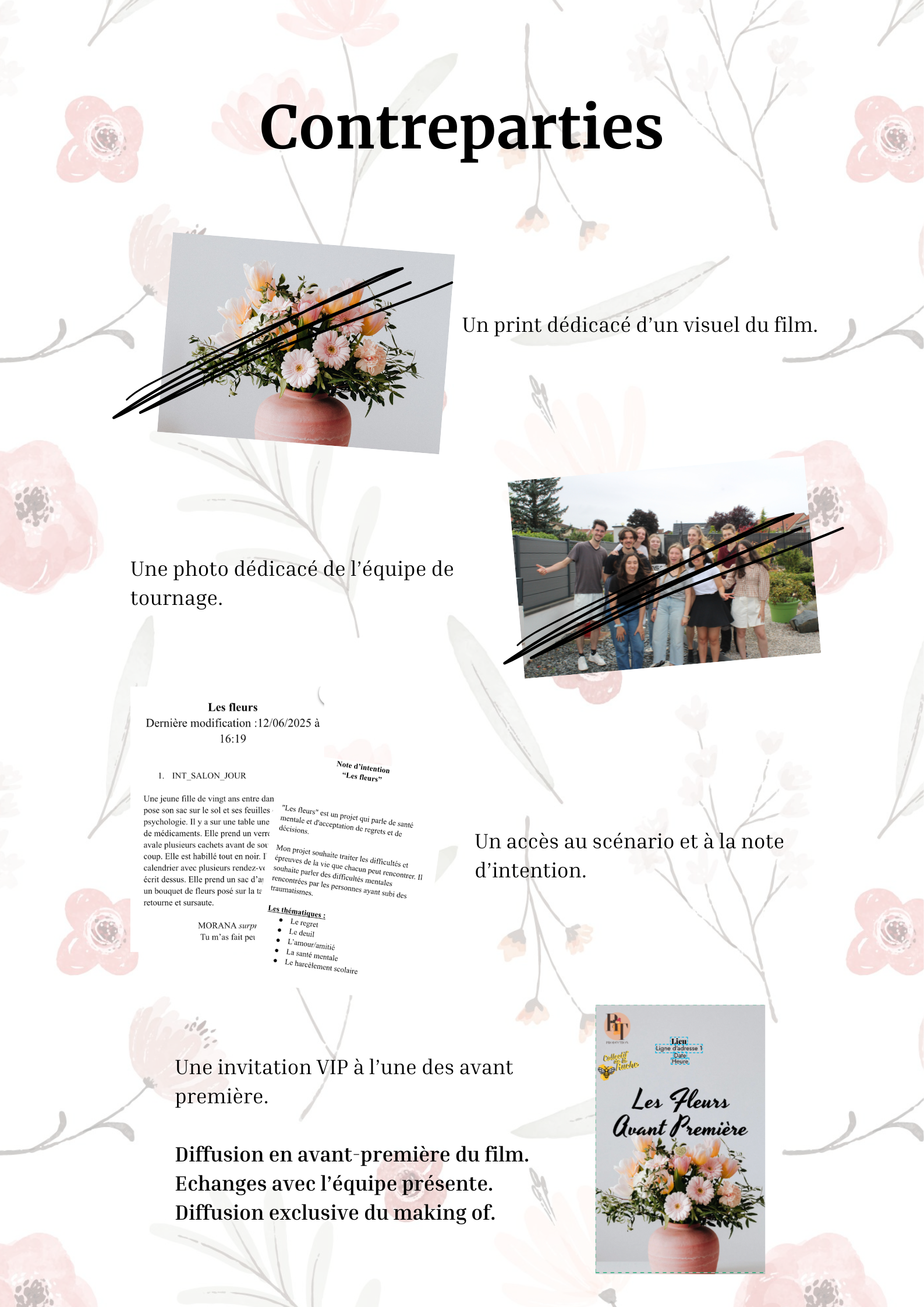 Court-métrage Etudiant "Les Fleurs"