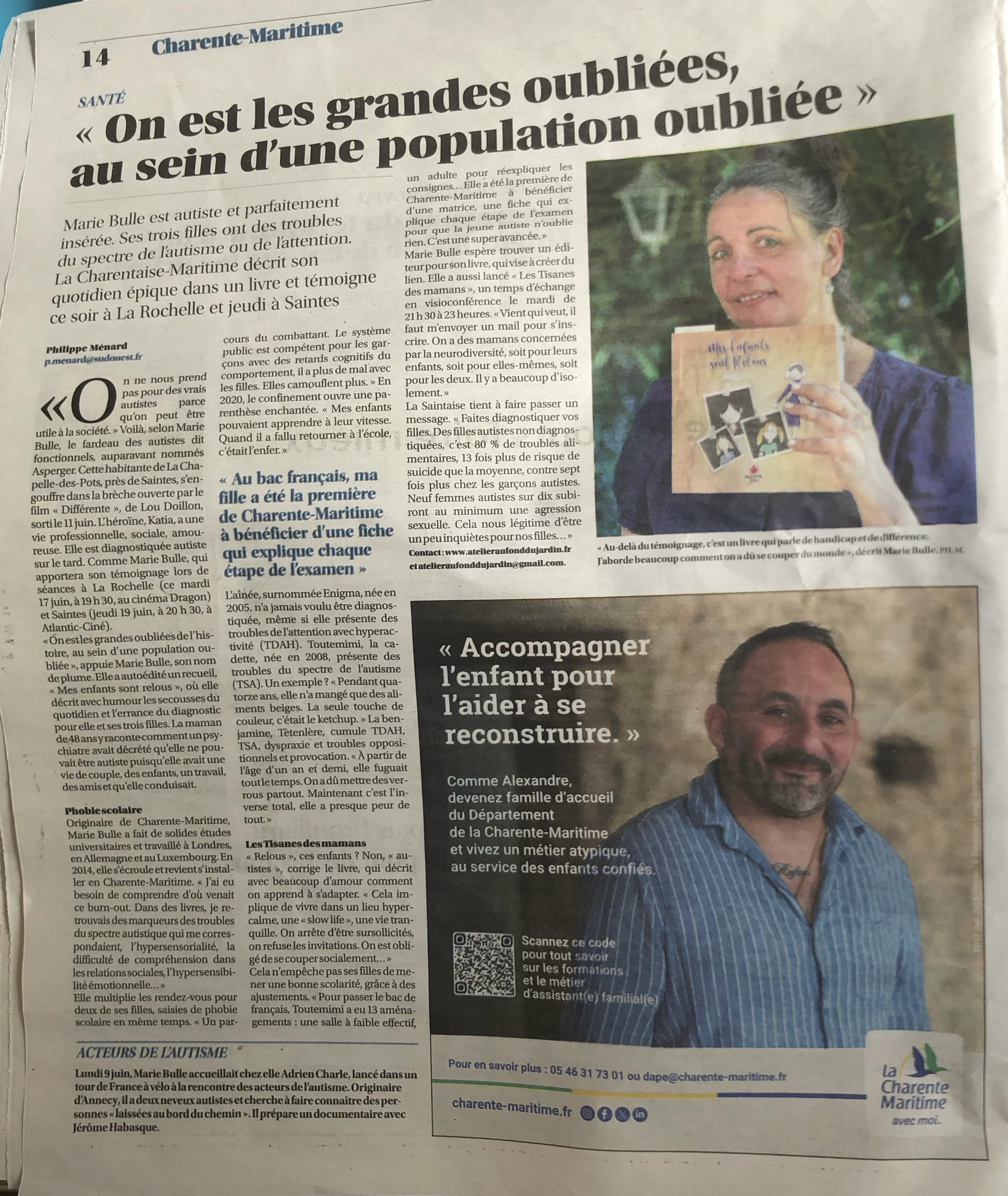 Réédition du livre Mes Enfants Relous