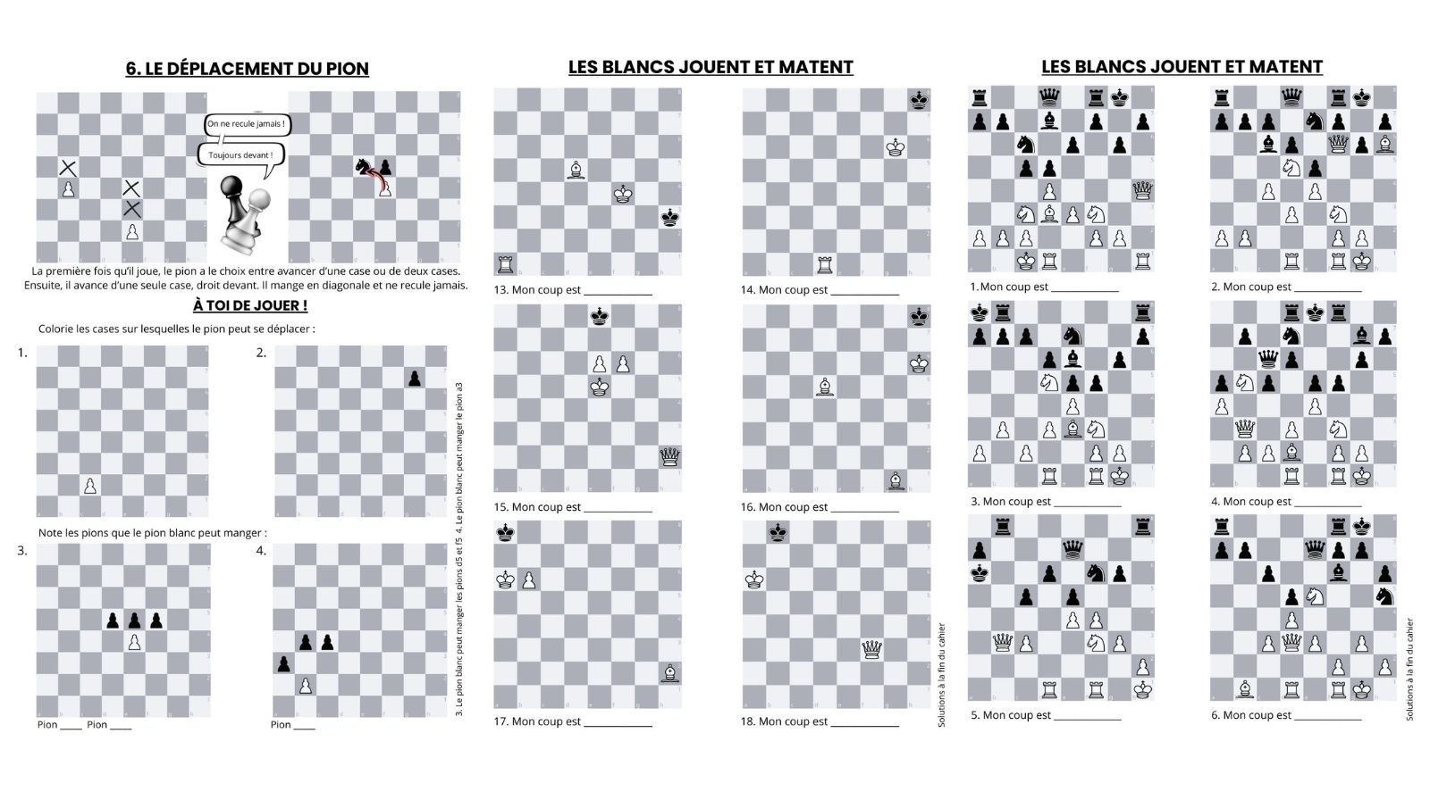 Mon premier cahier d'échecs - Ulule